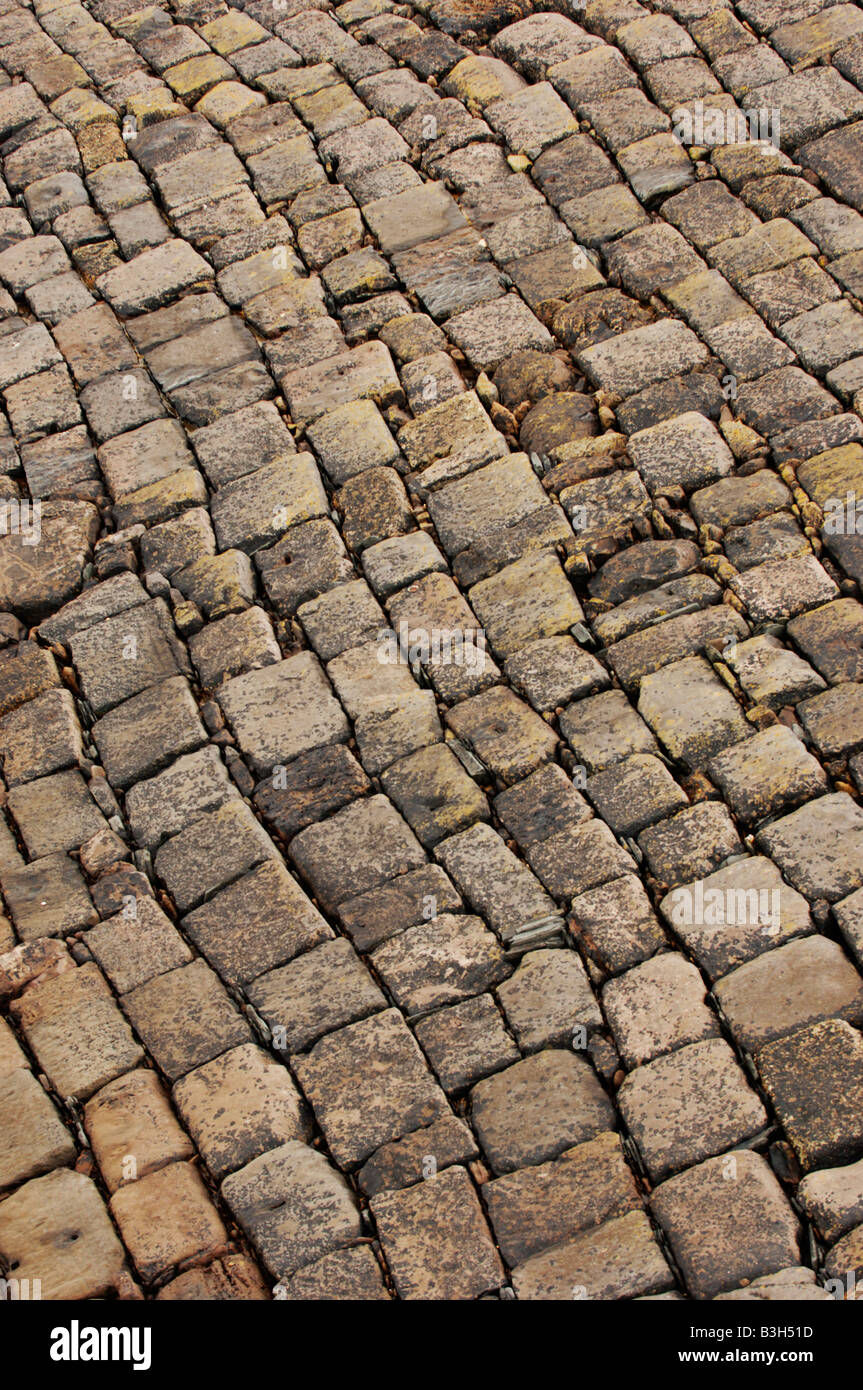 An abstract view of a cobbled street Stock Photo - Alamy