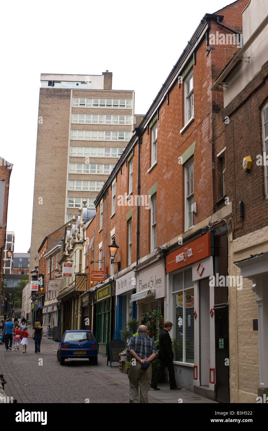 Nottingham city centre buildings Stock Photo - Alamy