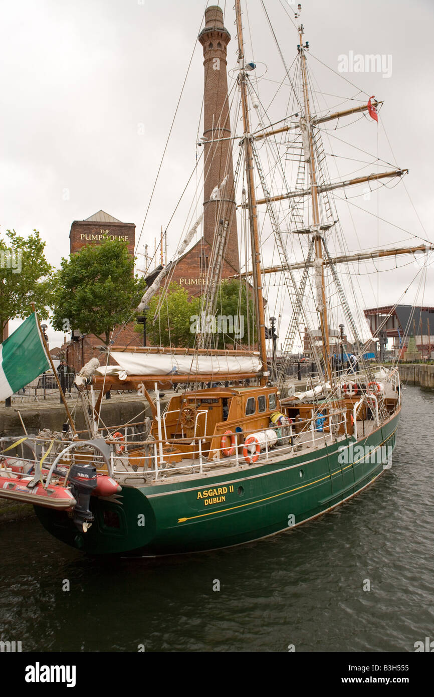 The Asgard II sailing ship at the Tall Ships race in Liverpool July ...