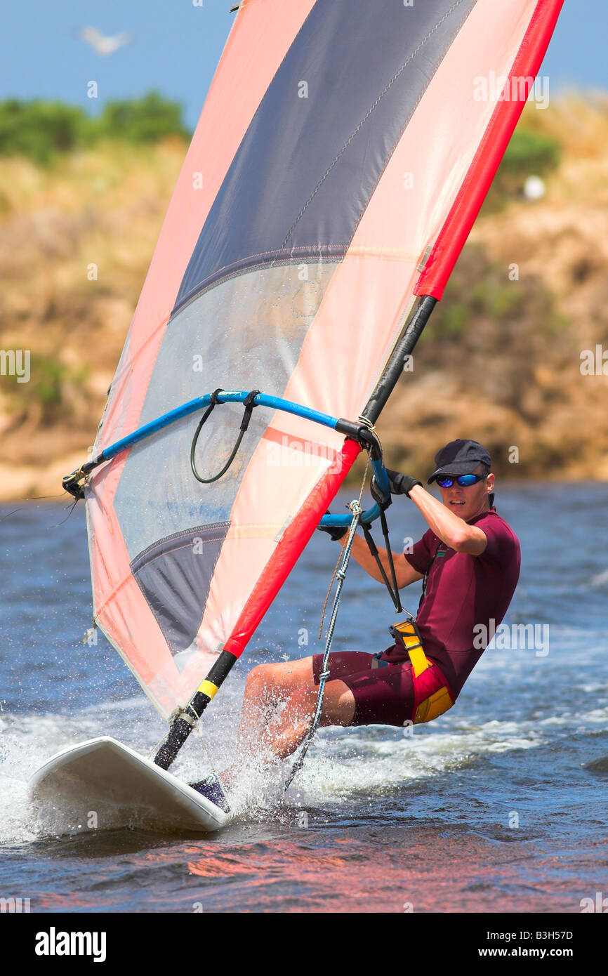 Male windsurfer sails on marine hi-res stock photography and images - Alamy