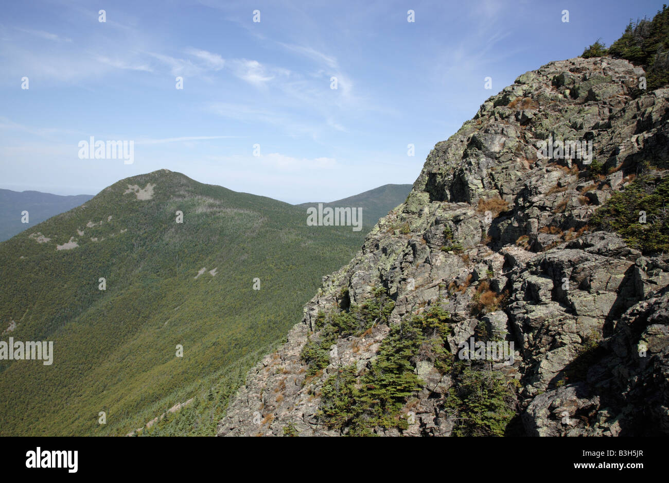 The rocky summit of Mount Flume during the summer months Located in the ...