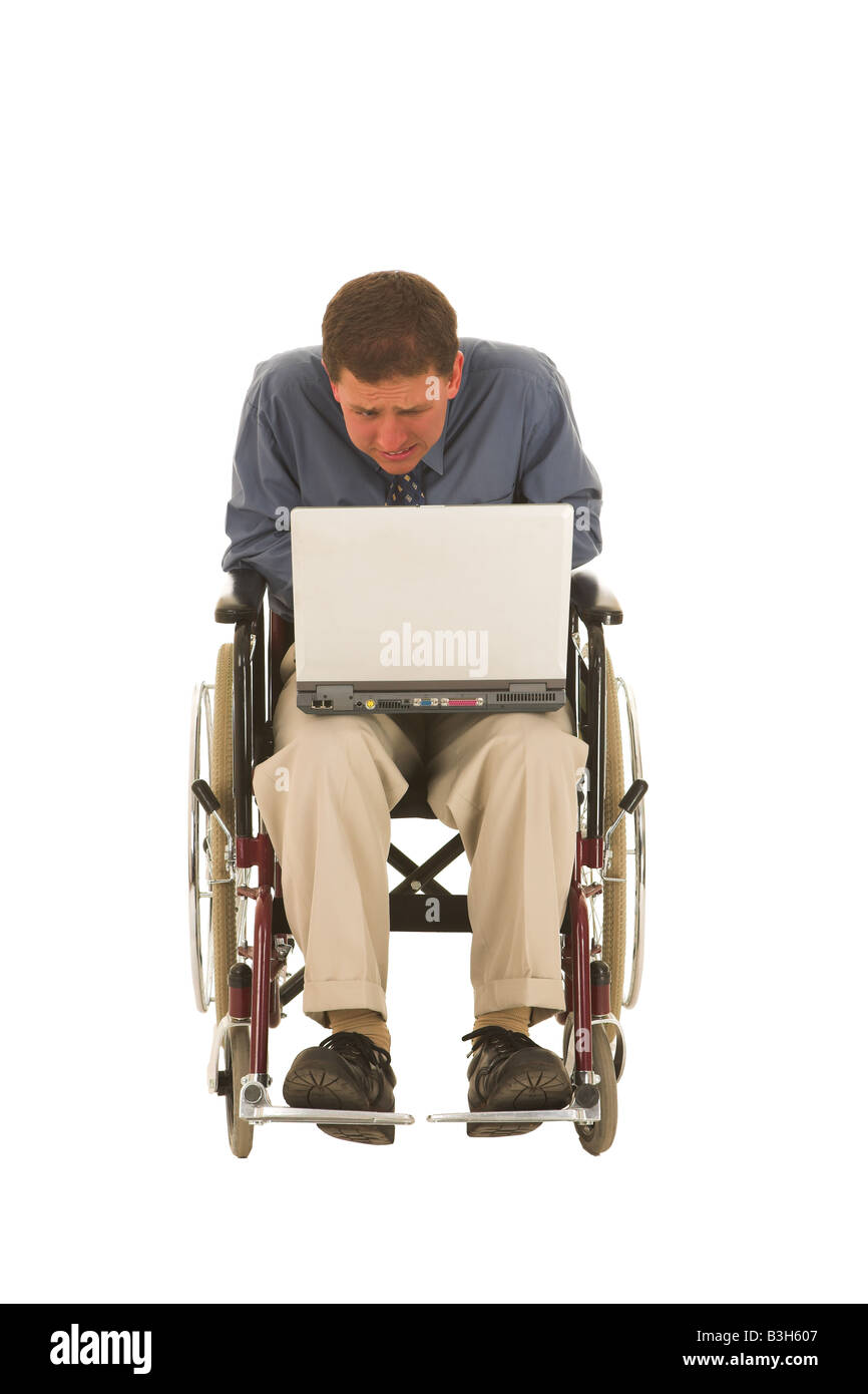 A disabled person in work Cut Out Stock Images & Pictures - Alamy