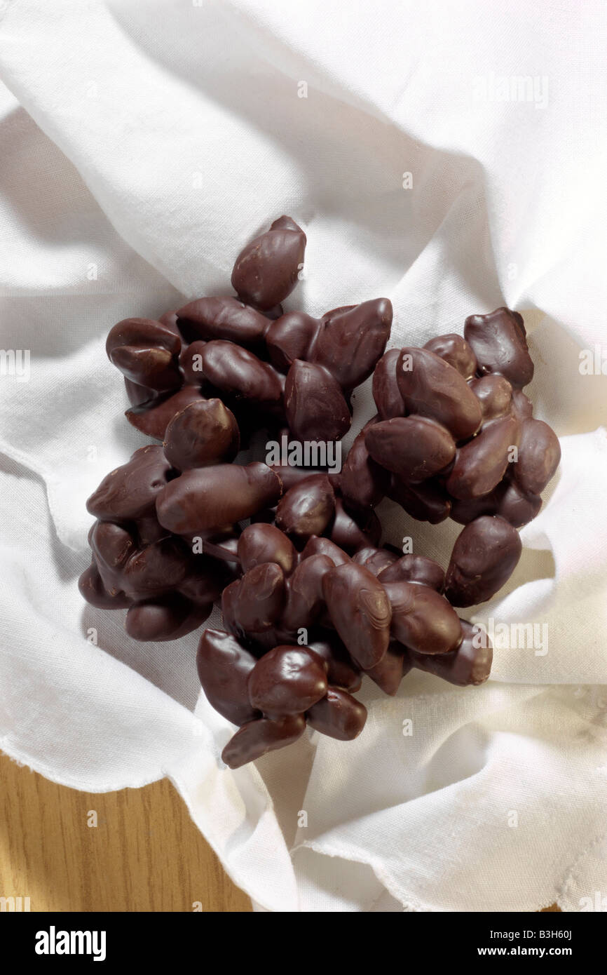 south italian traditional chocolate coated almonds Stock Photo - Alamy