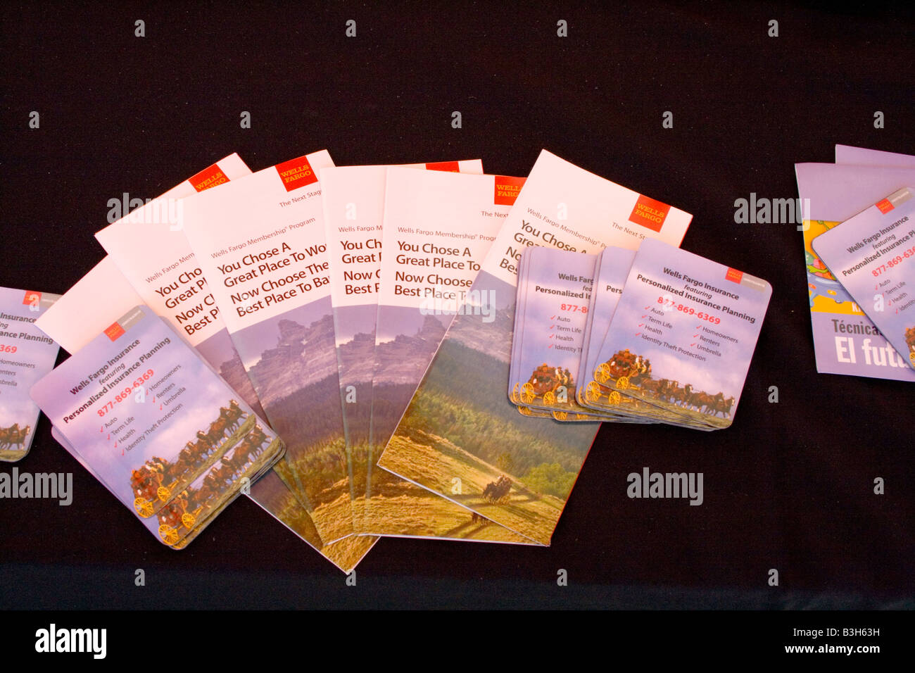 Brochures spread out hi-res stock photography and images - Alamy