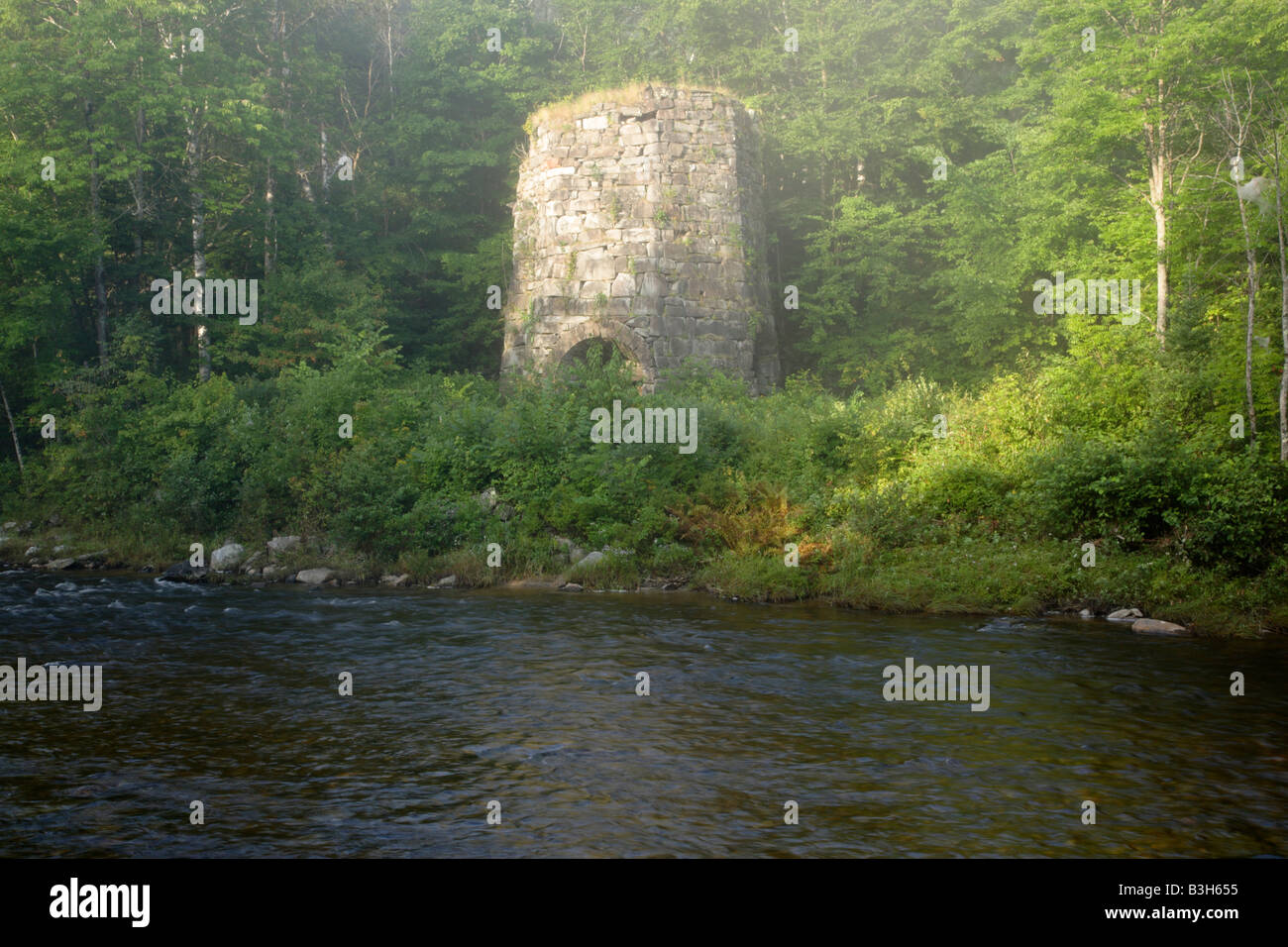 Stone Iron Furnace located in Franconia New Hampshire USA Stock Photo ...