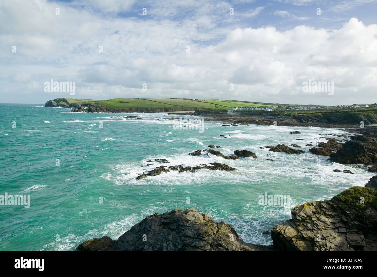 Trevone village hi-res stock photography and images - Alamy