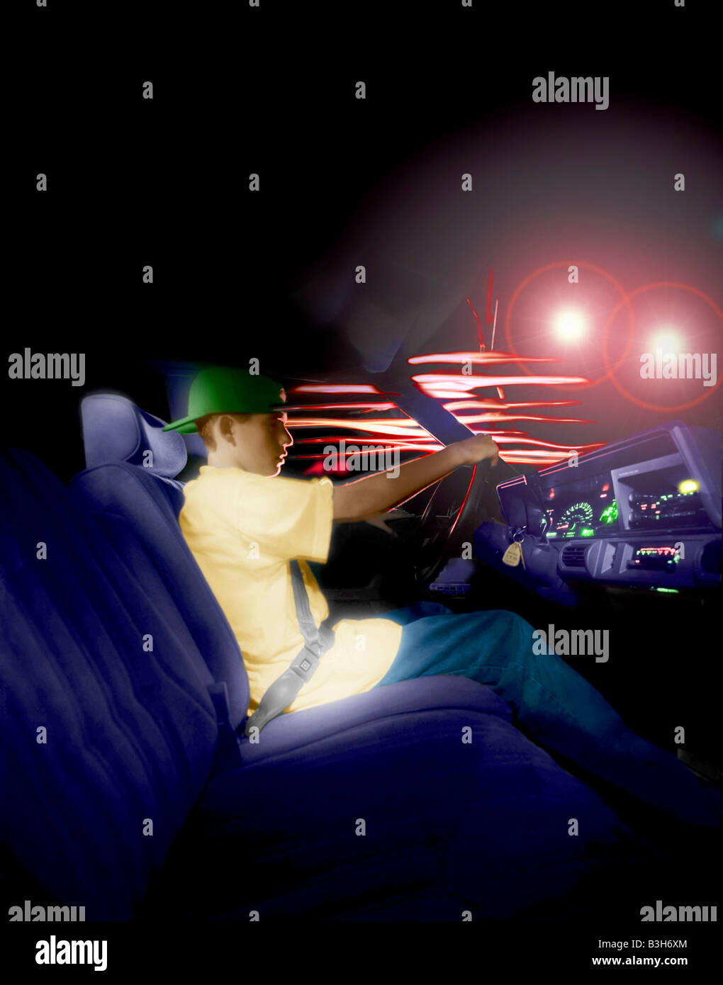 Teenage driver speeding hi-res stock photography and images - Alamy