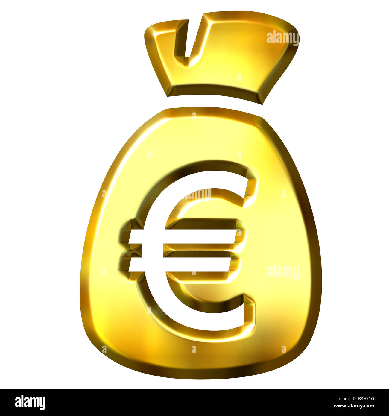 Sack full of Euros Stock Photo - Alamy
