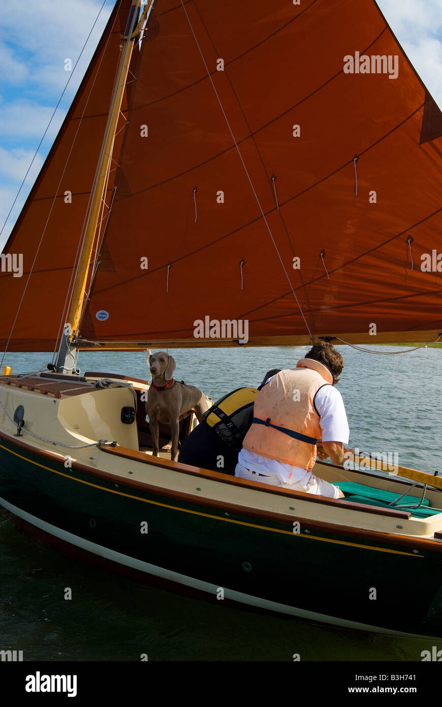 A Norfolk Gypsy racing in the Morston Regatta Stock Photo - Alamy
