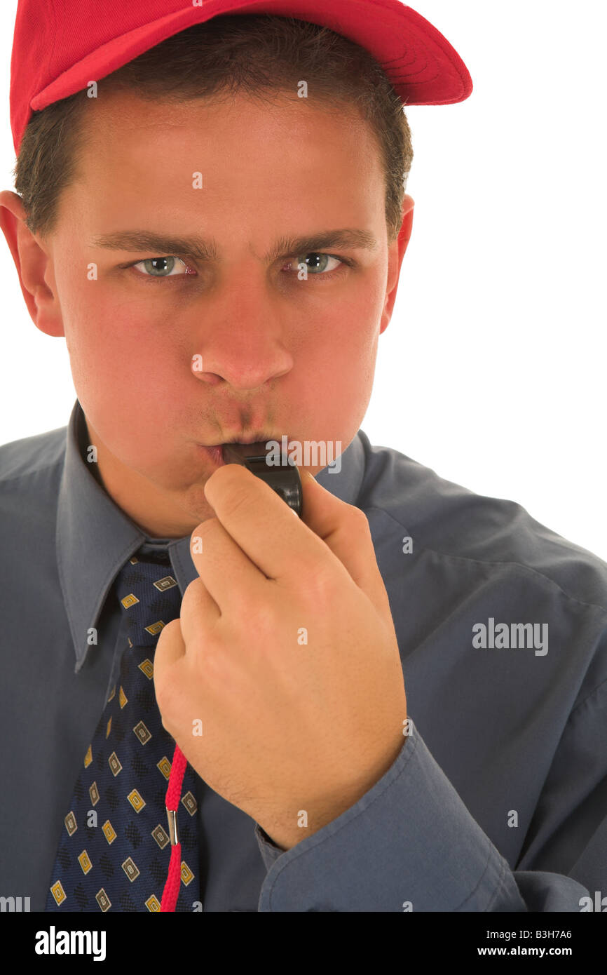 Wearing whistle hi-res stock photography and images - Alamy