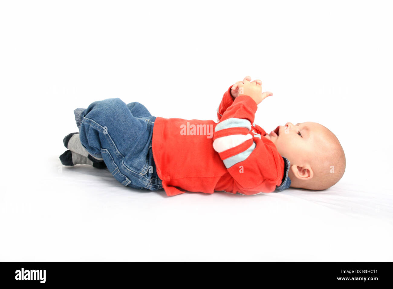 Lay back, white background Cut Out Stock Images & Pictures - Alamy
