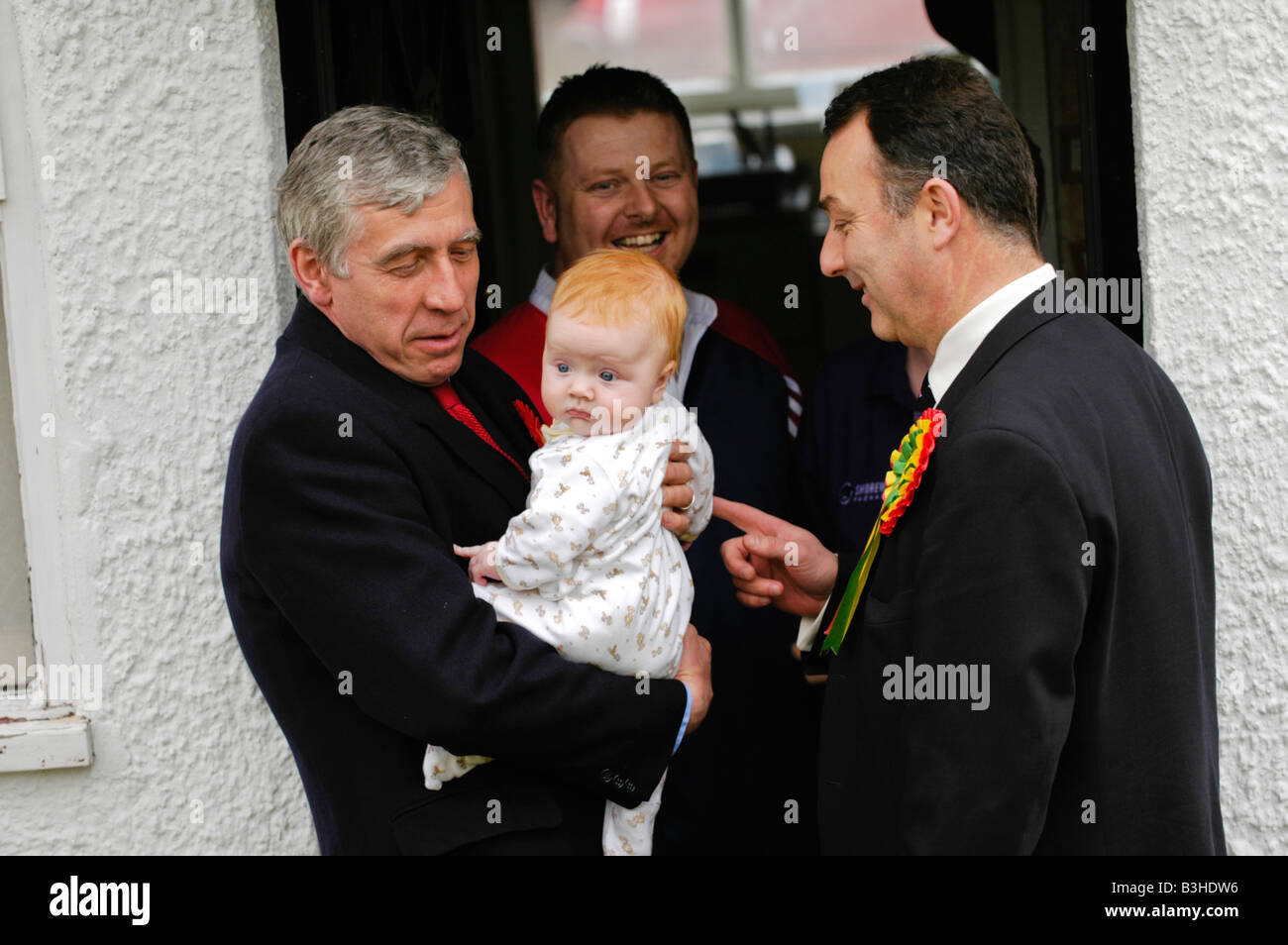 Rt Hon Jack Straw MP Labour government minister pictured campaigning ...