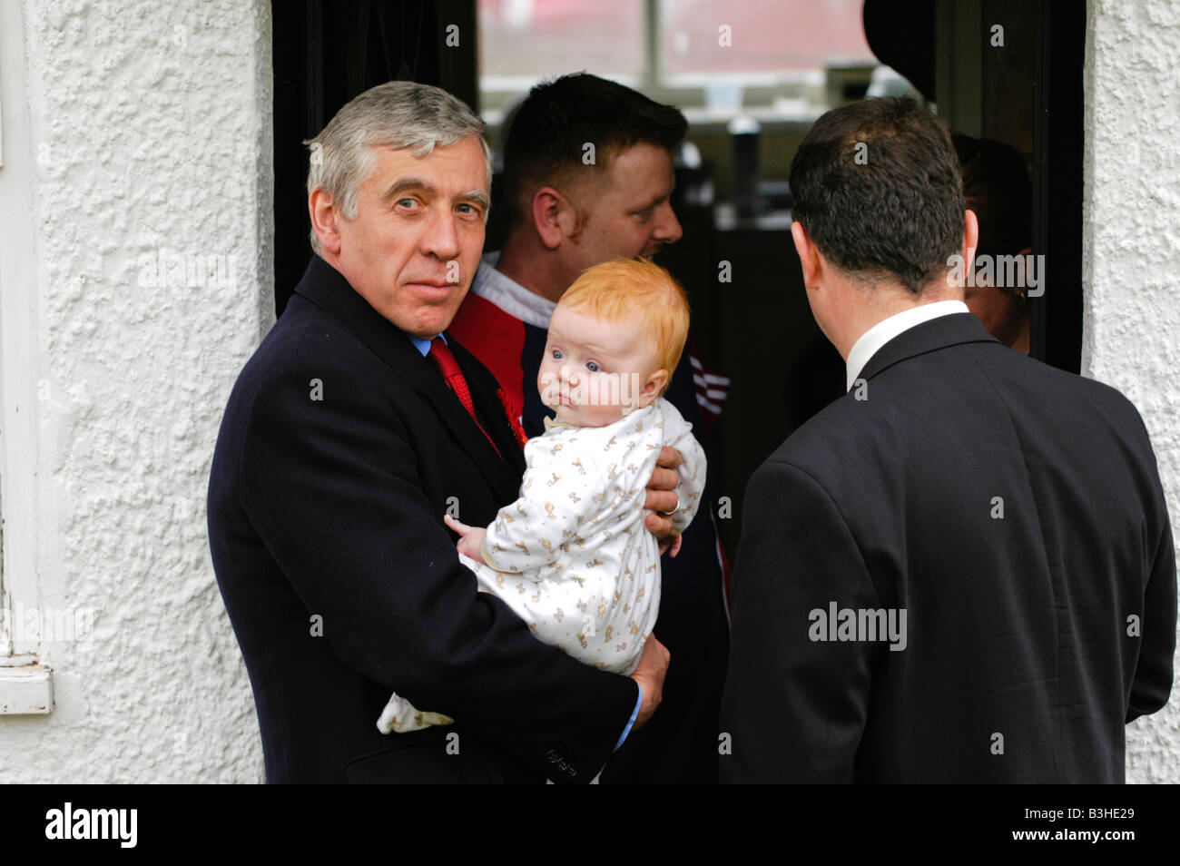 Rt Hon Jack Straw MP Labour government minister pictured campaigning ...