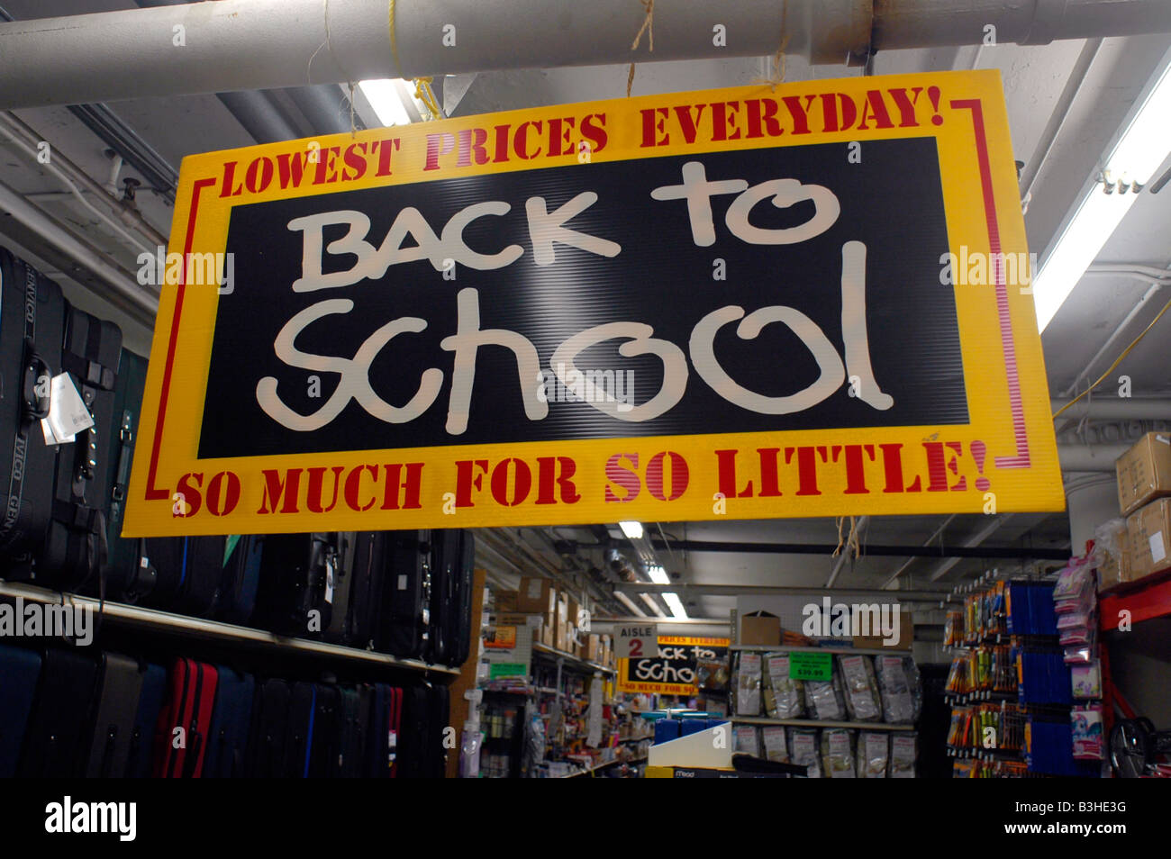 Back to school supplies Stock Photo - Alamy