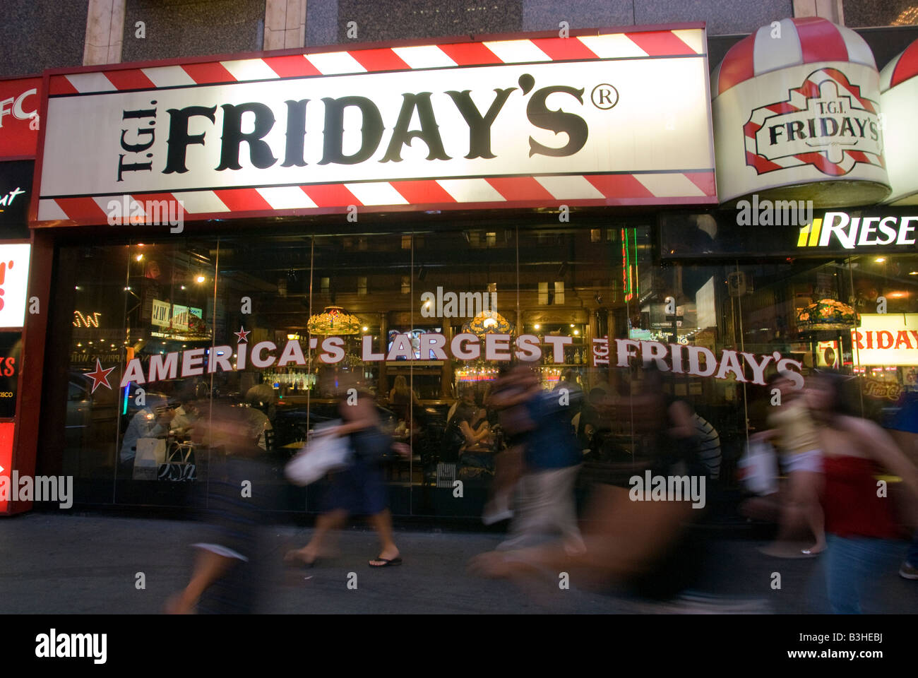 A Times Square branch of the T G I Friday s restaurant chain Stock ...