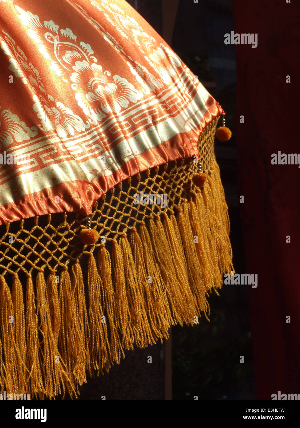 detail colourful oriental parasol outside in sun Stock Photo - Alamy