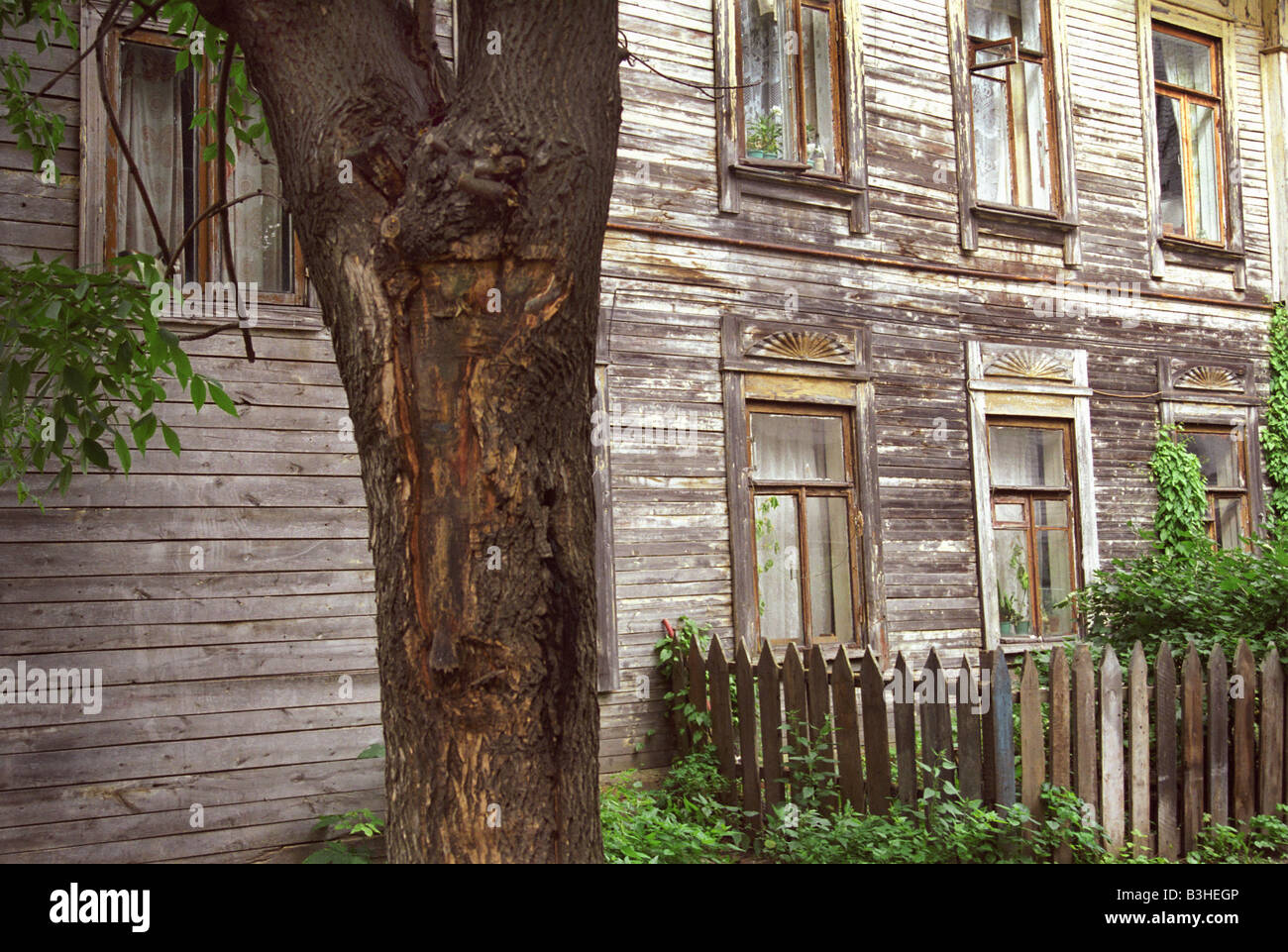 A wooden house in Russia Stock Photo - Alamy