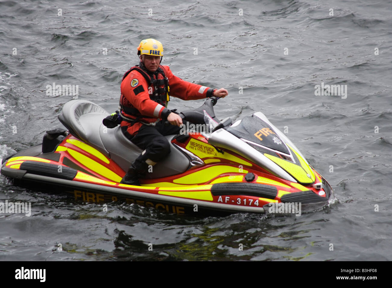 Merseyside Fire and Rescue Service jet ski at the Tall Ships race in ...
