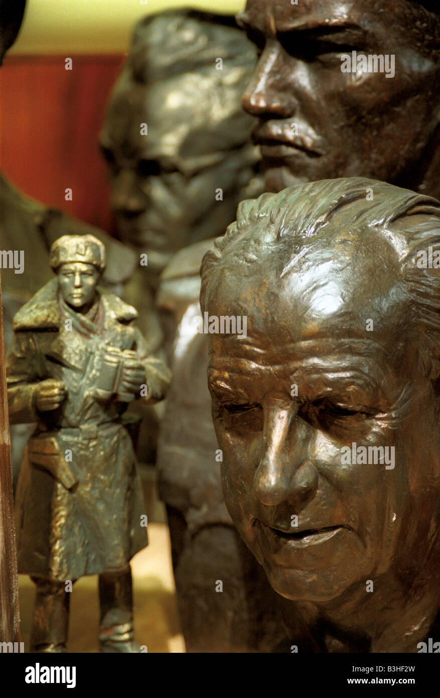 Heap of communist era busts and statues in the Museum of Communism in ...