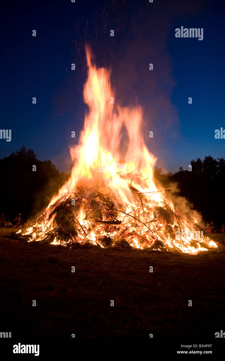 fire at midsummer festival Stock Photo - Alamy