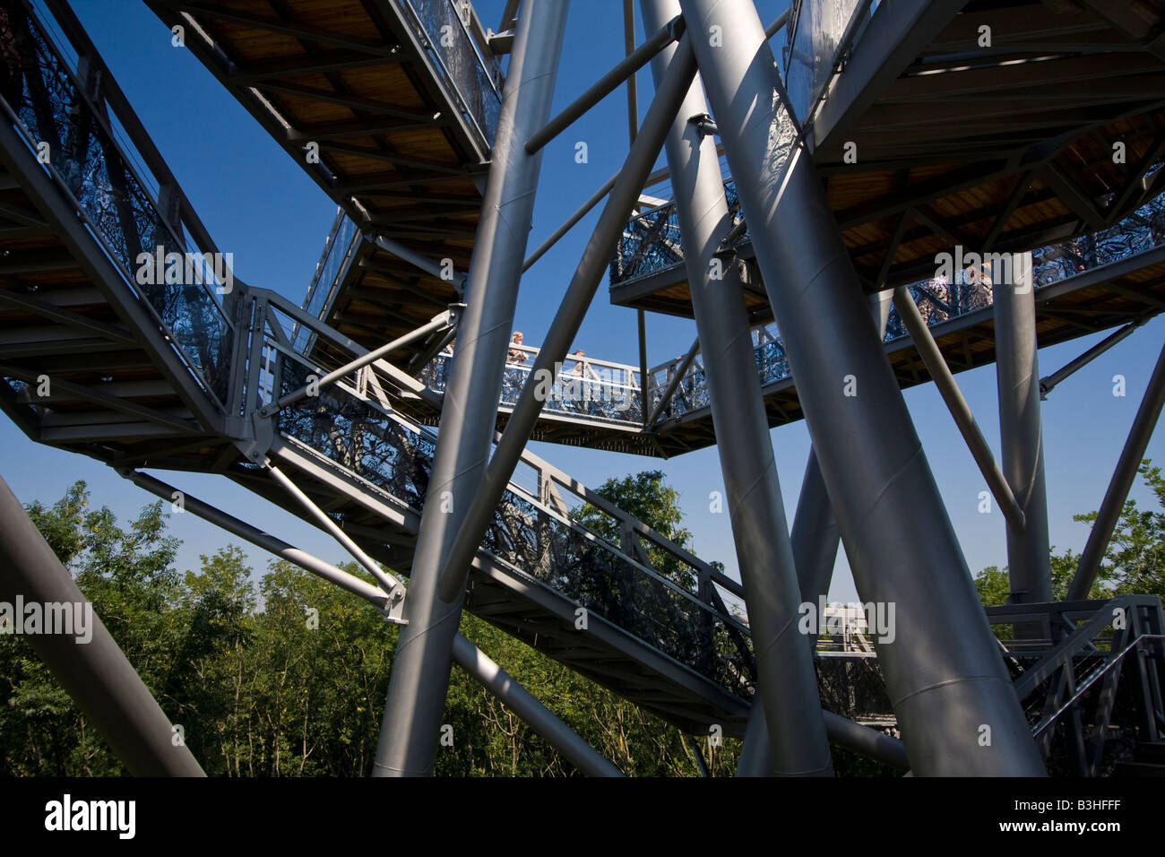 tree-top path at garden fair in Tulln Stock Photo - Alamy