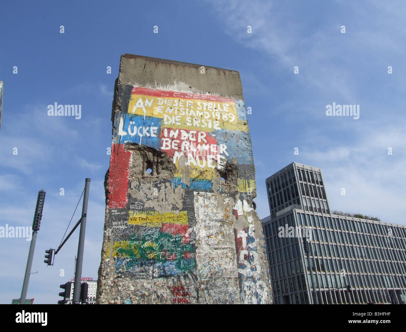 berlin wall relic at potsdamer platz, berlin Stock Photo - Alamy