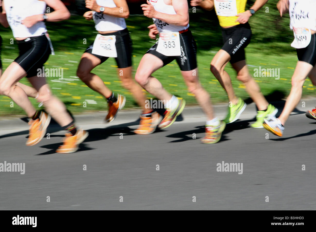 Marathon runner at the Linz Marathon Stock Photo - Alamy