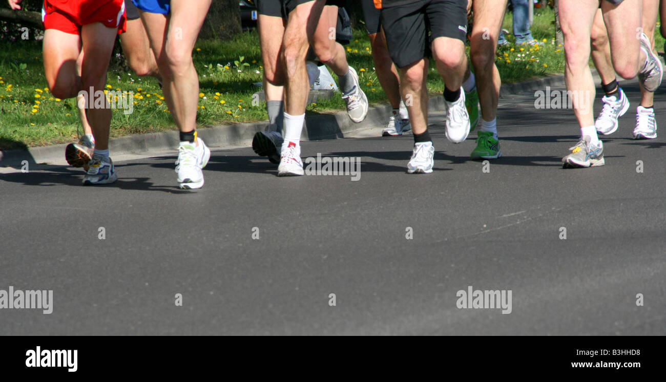 Marathon runner at the Linz Marathon Stock Photo - Alamy