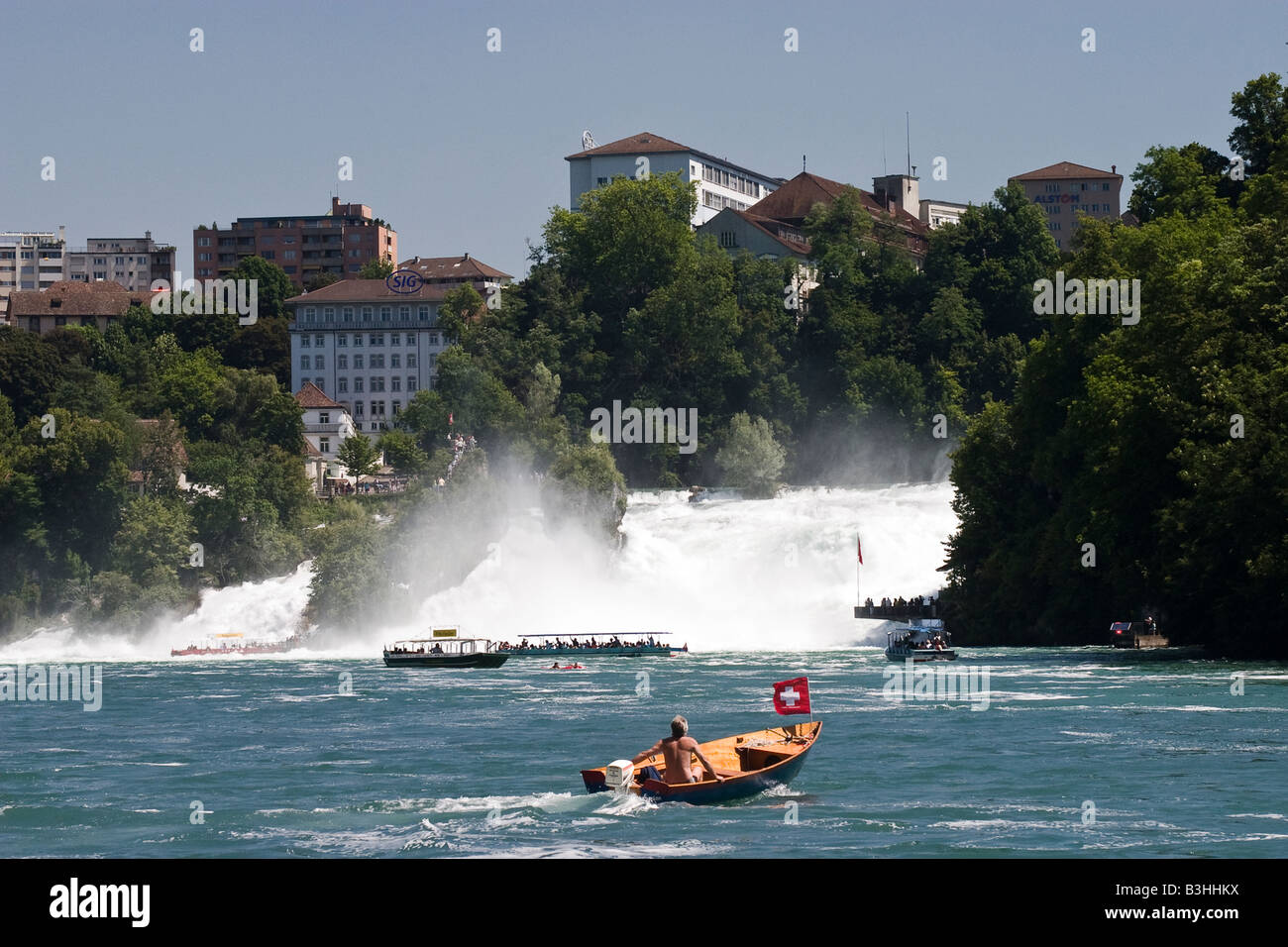Rhine waterfall tourist attraction in hi-res stock photography and ...
