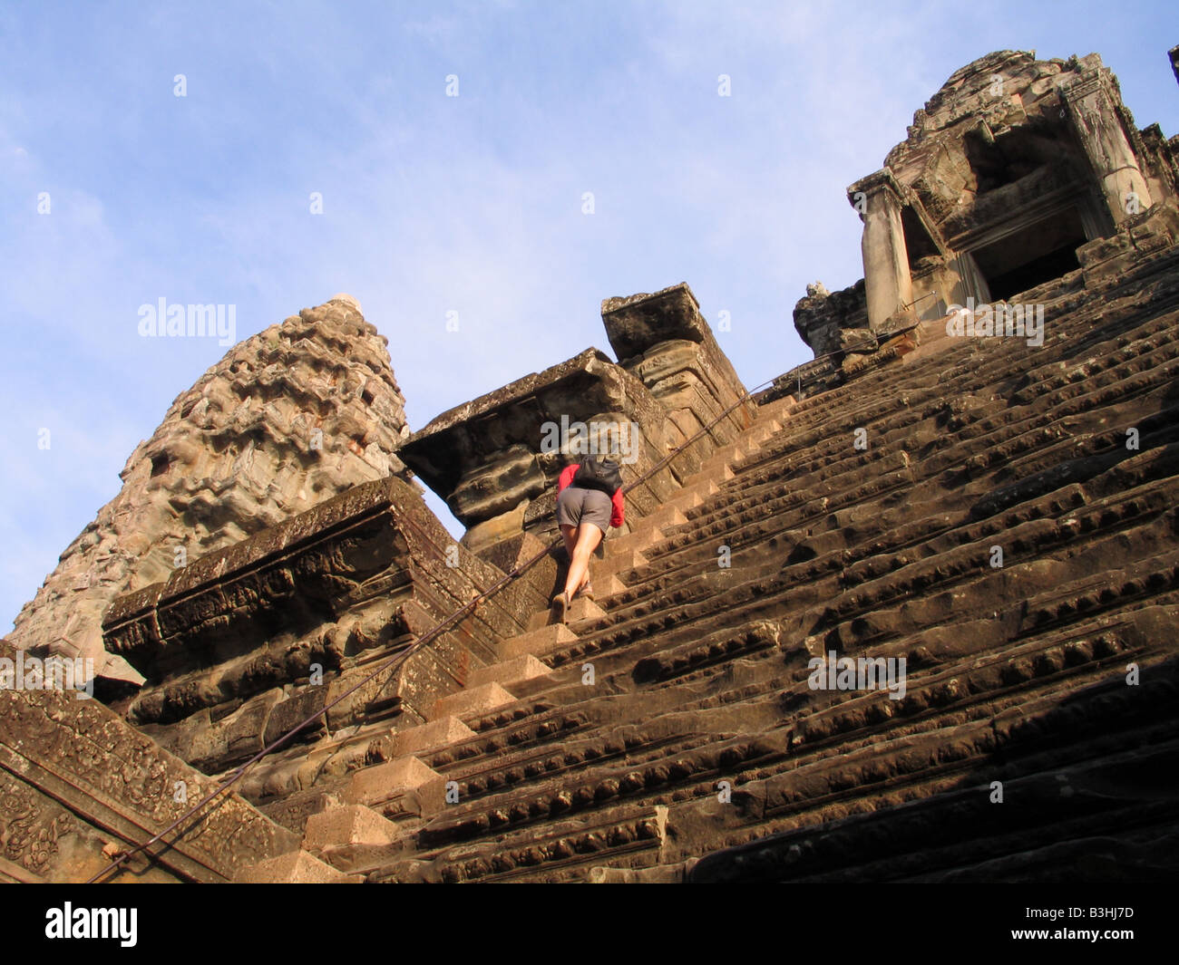 Asia, Cambodia, Angkor, Khmer-temples , Angkor Wat, Pyramide temple ...