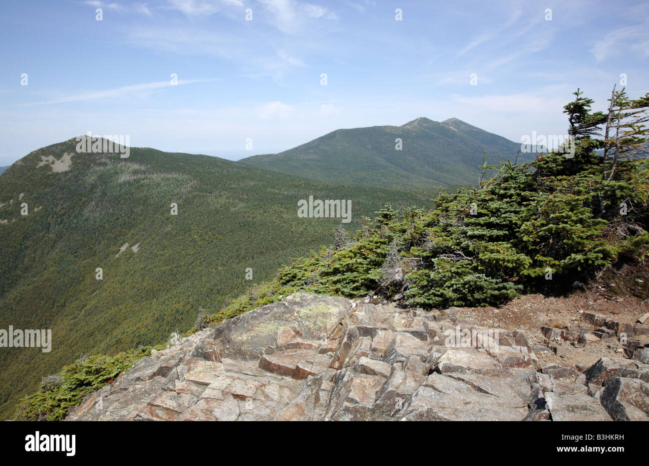 Franconia Ridge from the summit of Mount Flume during the summer months ...