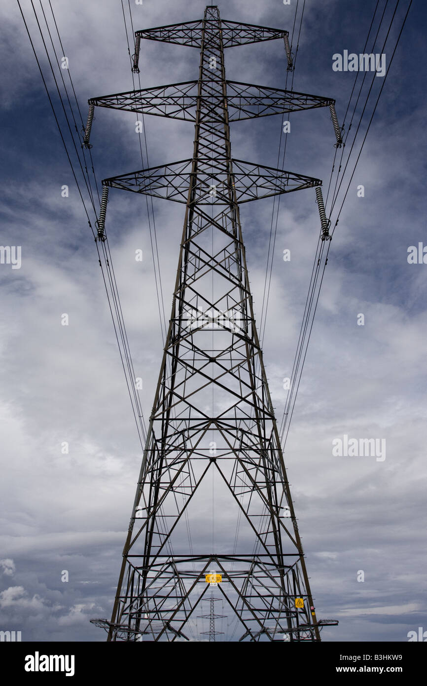 High Tension Electrical Power Line Stock Photo - Alamy