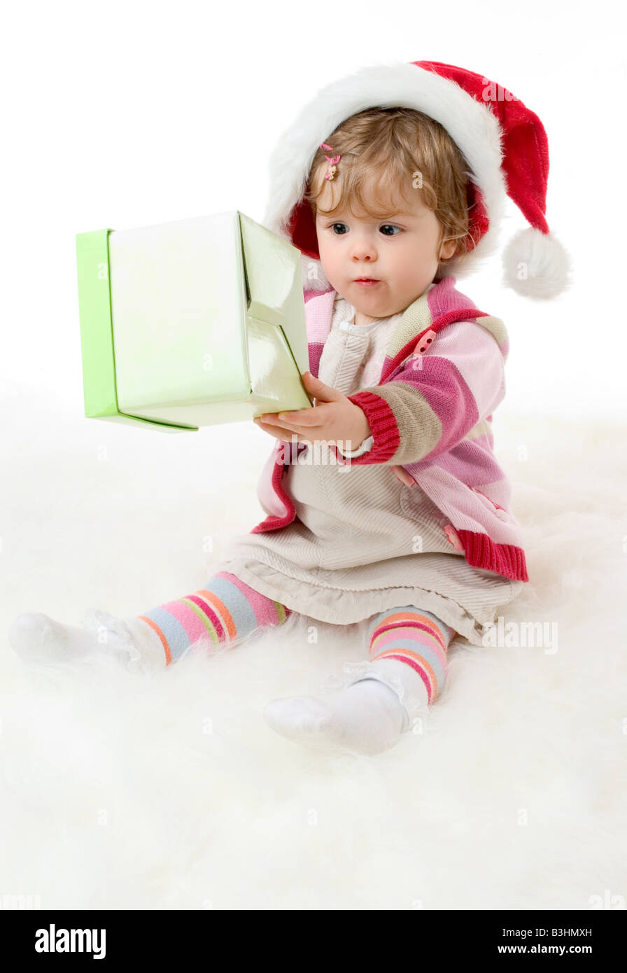 little child celebrating Christmas Stock Photo - Alamy