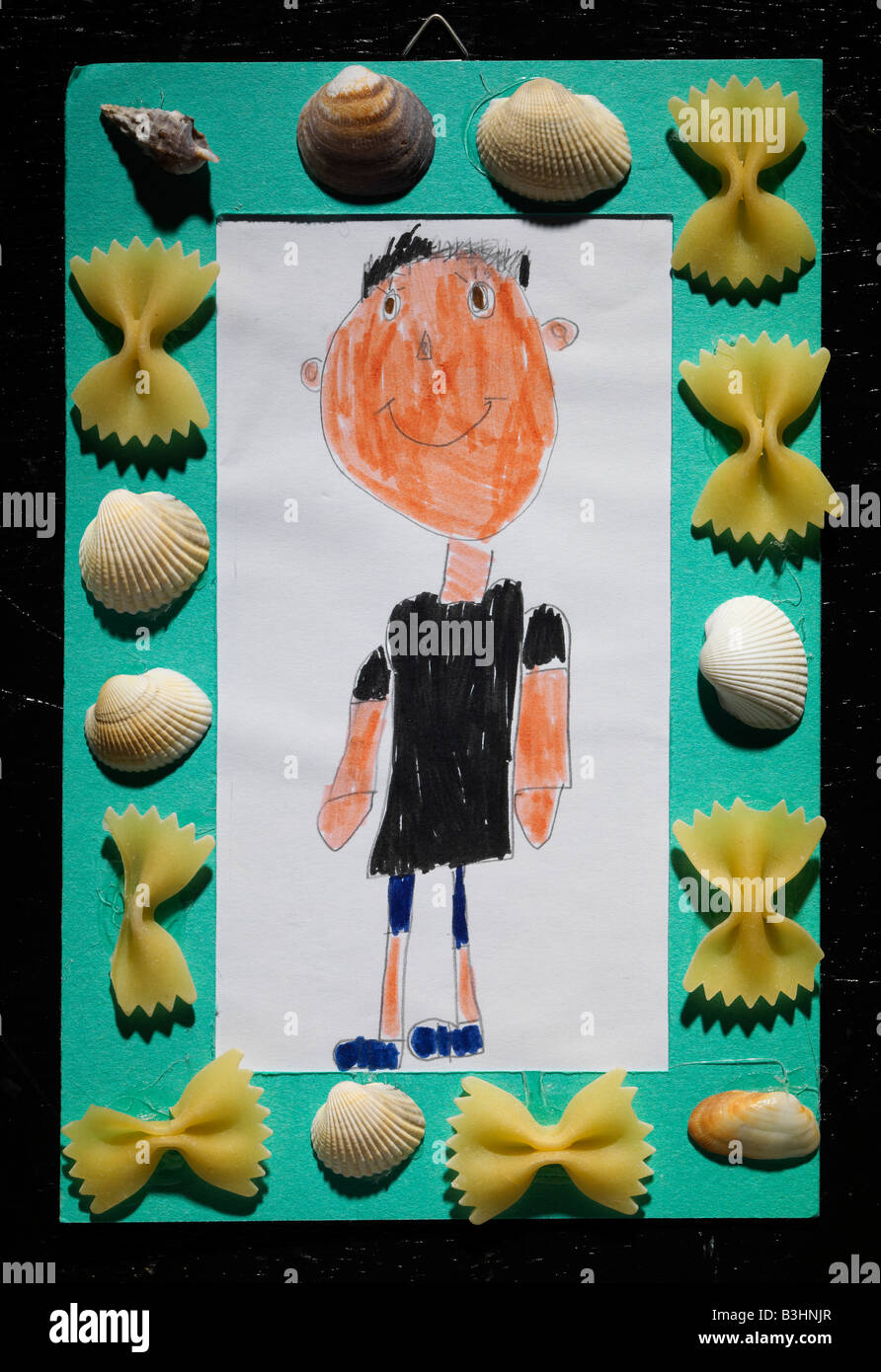 paint frame pasta shell boy girl little art hobby butterfly little girl ...