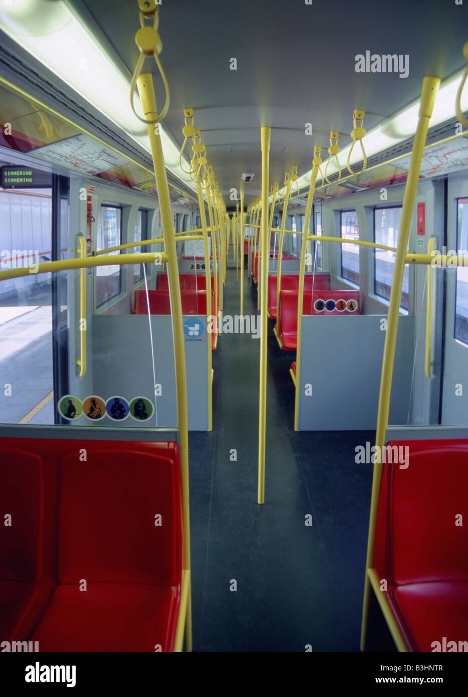 Modern underground set from inside Stock Photo - Alamy