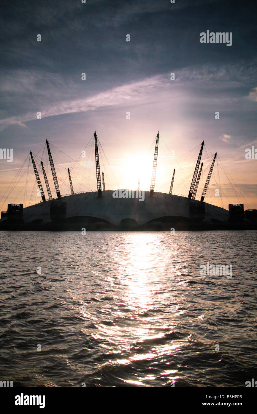 sunset over the O2 arena Stock Photo - Alamy