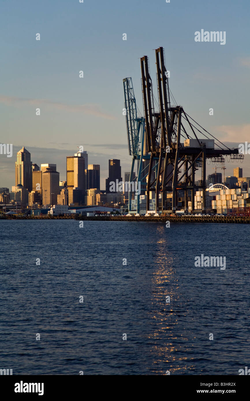 Port of Seattle skyline Seattle Washington USA Stock Photo - Alamy