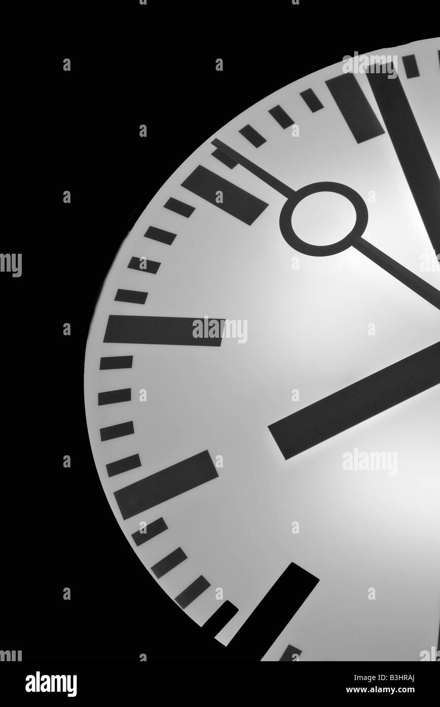 Seconds past Black and White Stock Photos & Images - Alamy