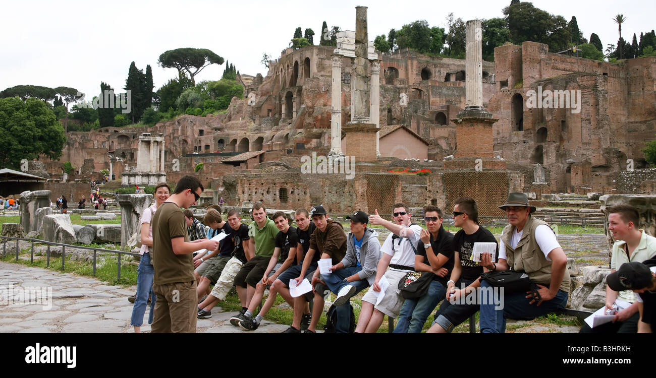 Old person school class outing sight state rome hi-res stock ...