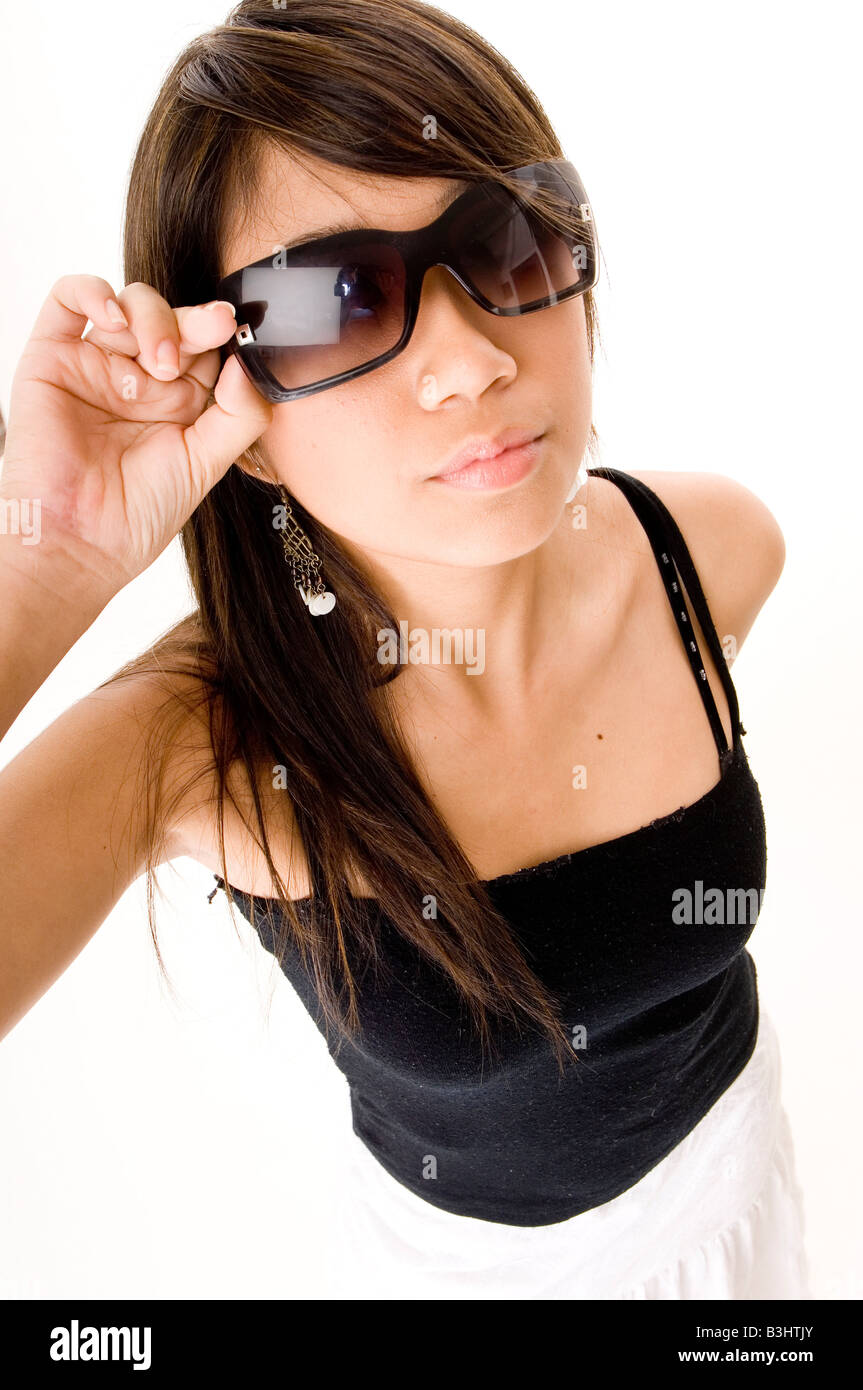 A cool young asian woman in sunglasses Stock Photo - Alamy