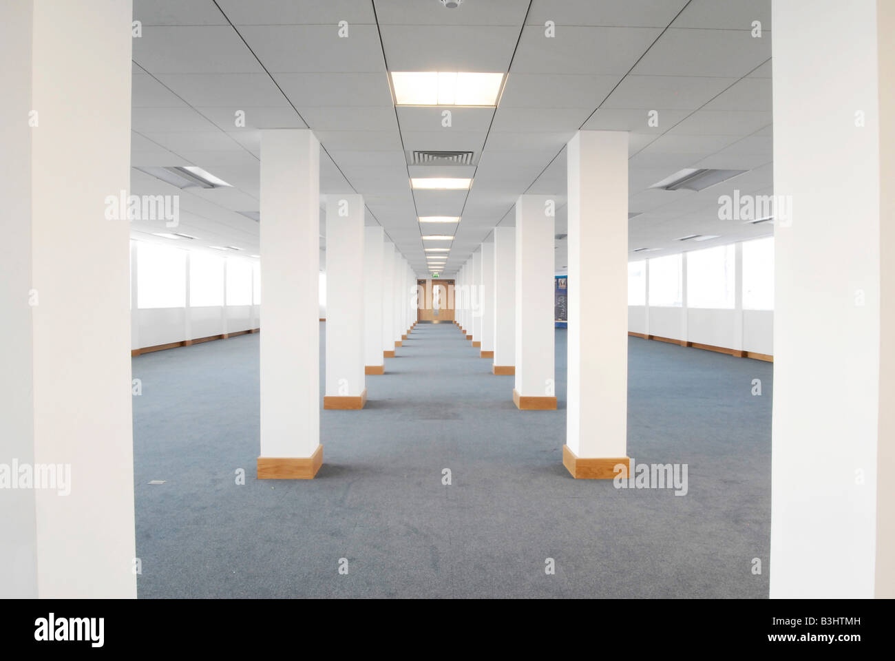interior view of vacant office building, architect-designed Stock Photo ...