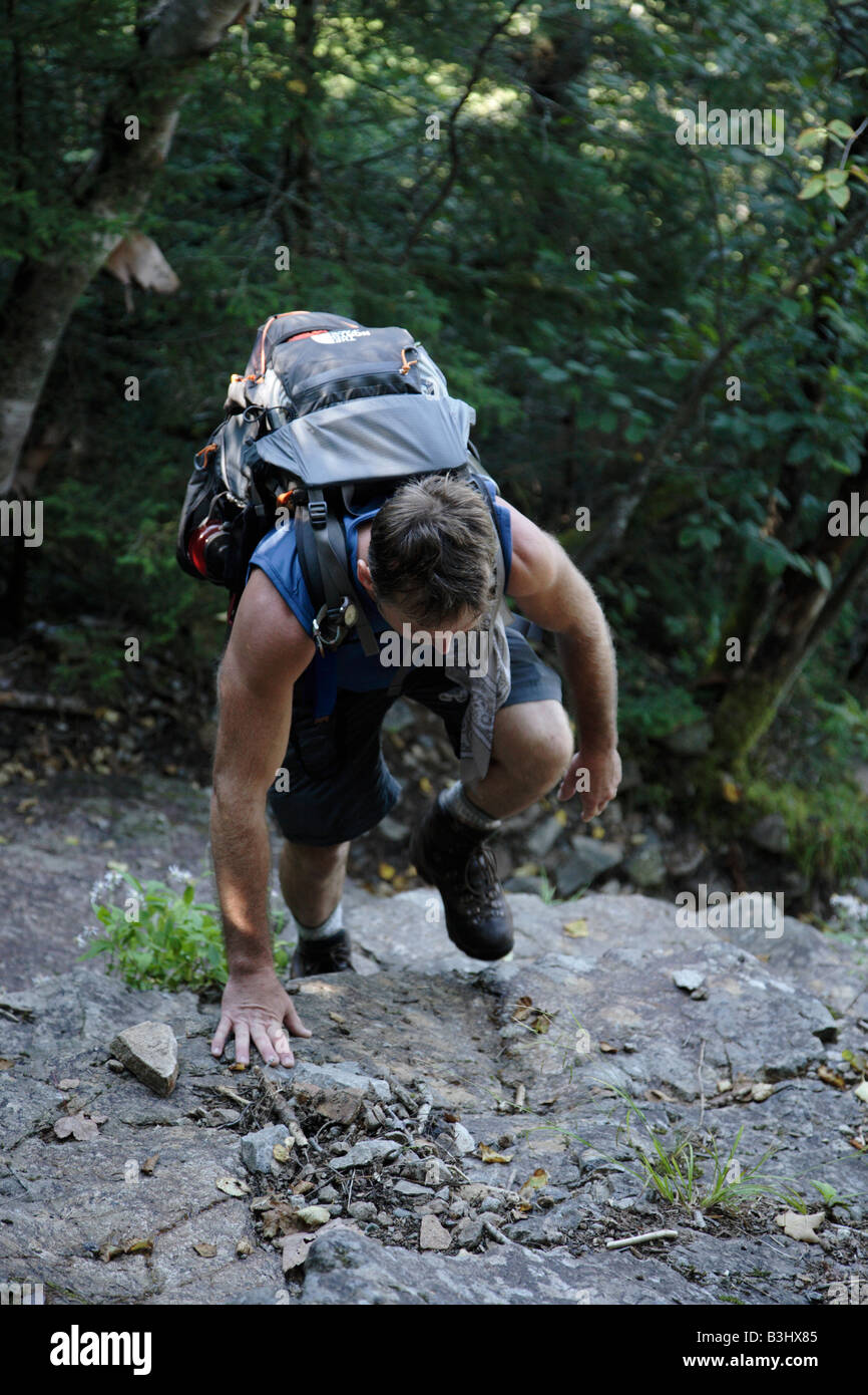 Flume Slide Trail headed for the summit of Mount Flume Located in the ...