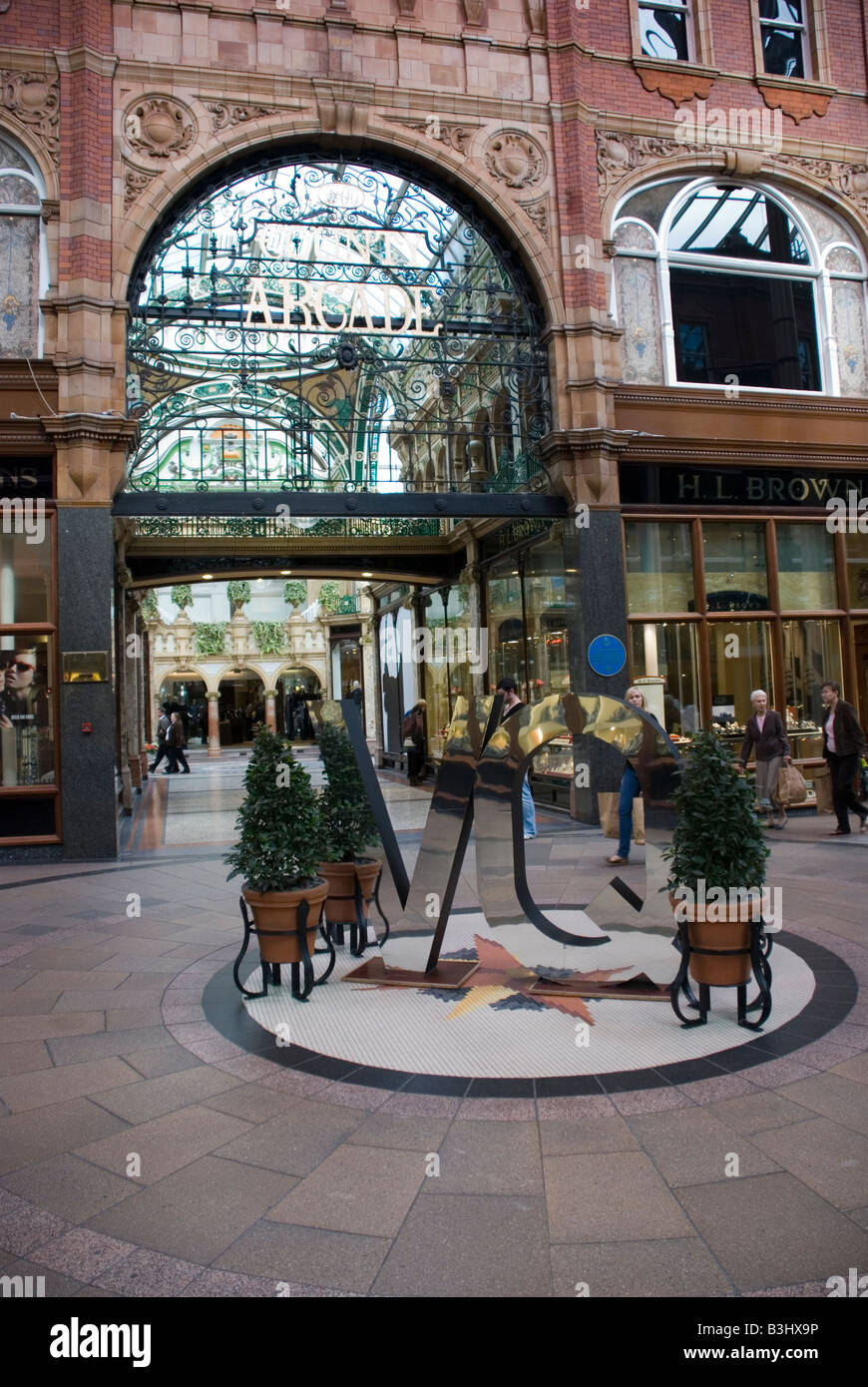Interior of Victoria Quarter, Leeds, England Stock Photo - Alamy