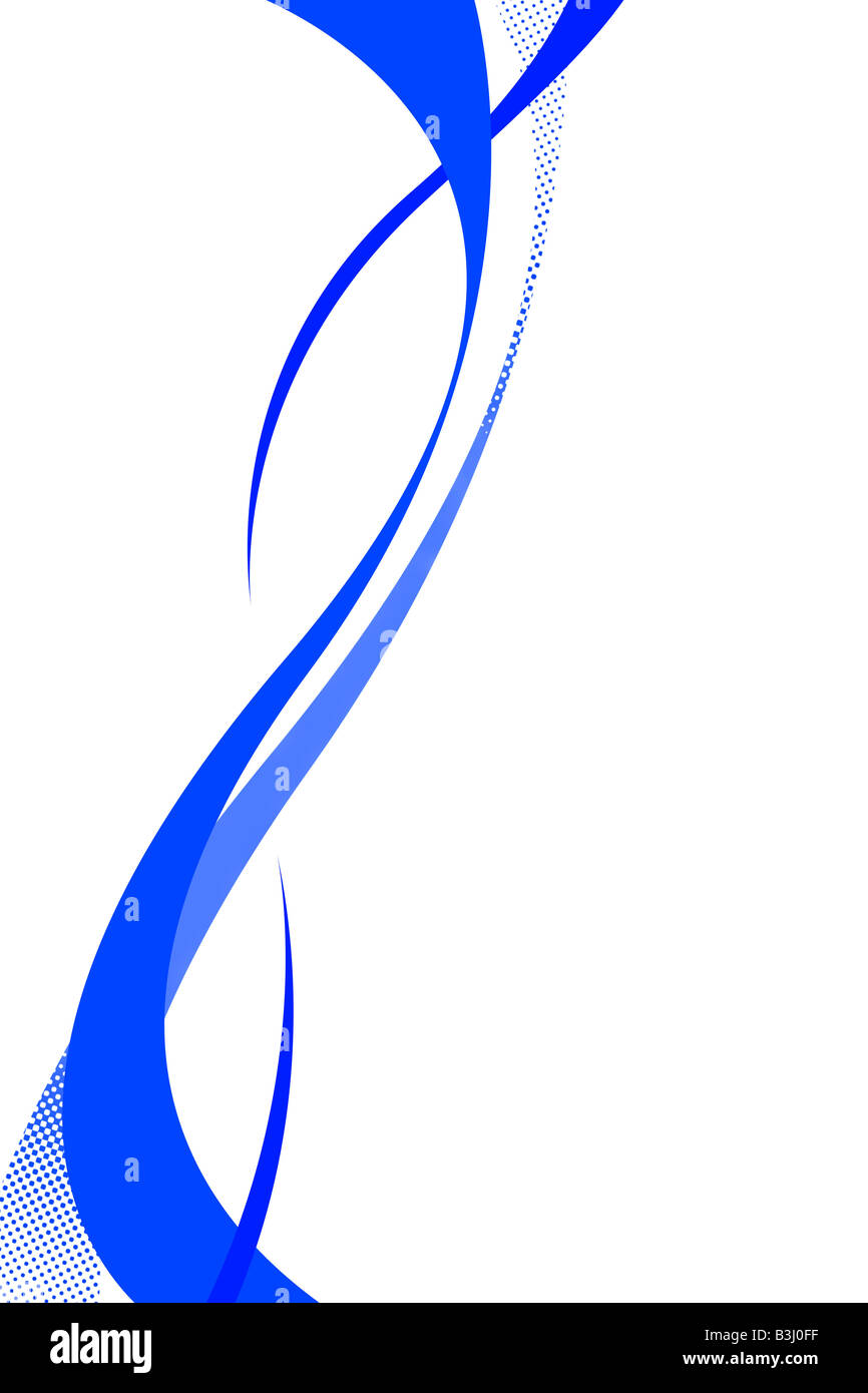 Blue flowing curves layout with plenty of copy space Stock Photo - Alamy