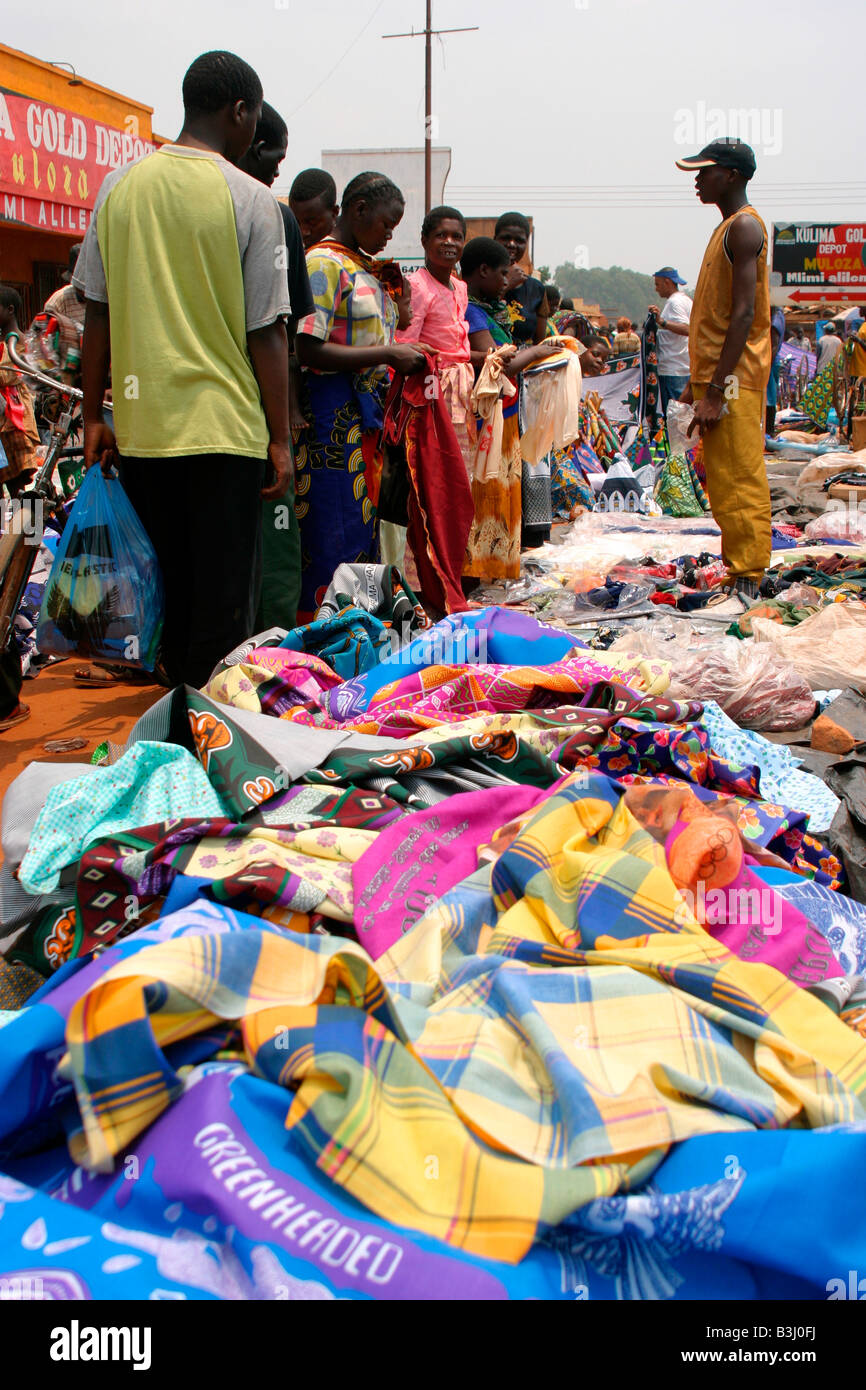 Second hand Clothes Market, Luchenza, Malawi Stock Photo - Alamy