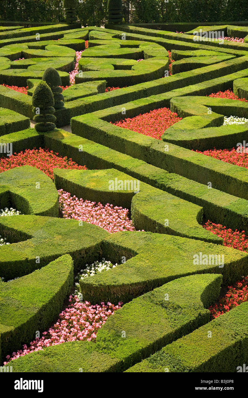 The Pays Basque cross of the love garden in afternoon sunshine, Chateau ...