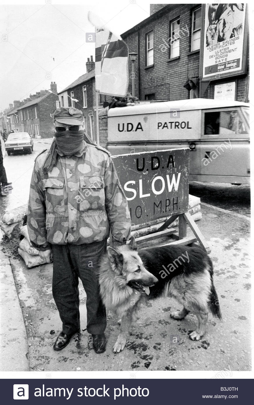 Guardian Classic An Ulster Defence Association UDA Patrol in Belfast ...