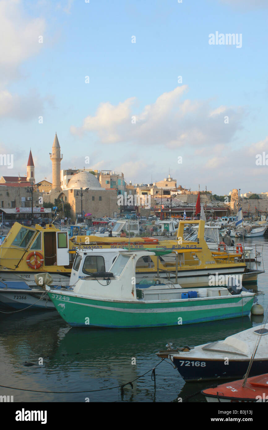 Israel western Galilee Acre The Harbour now a fishing port The El Bahar ...