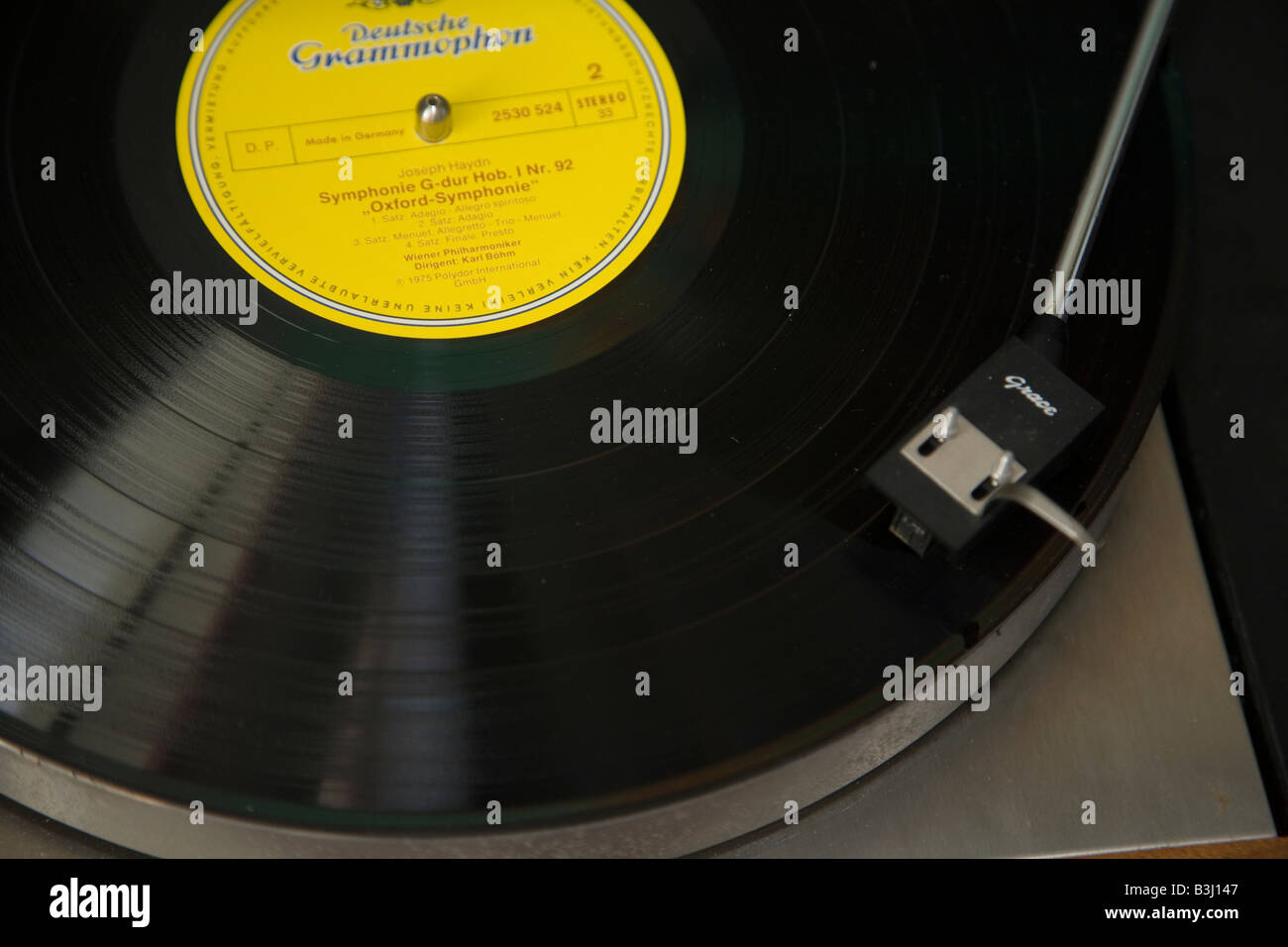 music on LPs LP vinyl record Stock Photo - Alamy