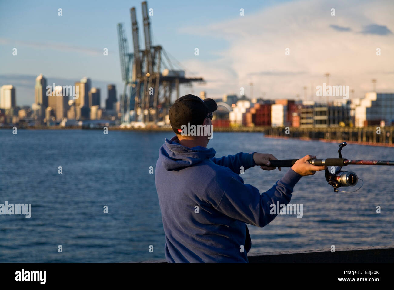 Fisherman Port of Seattle Washington USA Stock Photo - Alamy